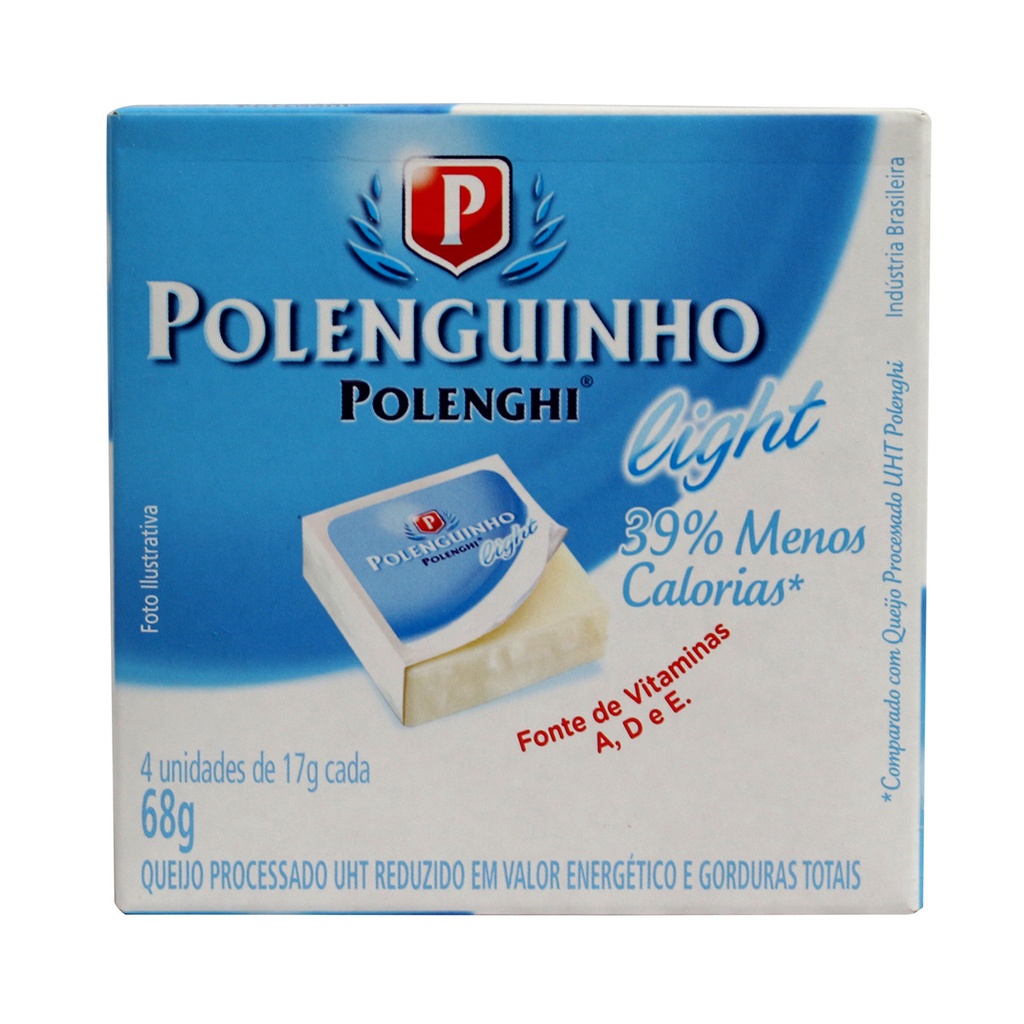QUEIJO POLENGUINHO LIGTH - 68G (COM 4 UN.) | Villa Lourdes